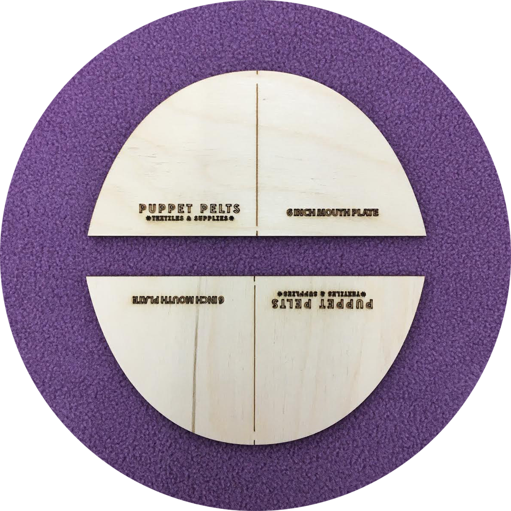 Mouth Plate 6" - (2 plates per Set) | Puppet Pelts